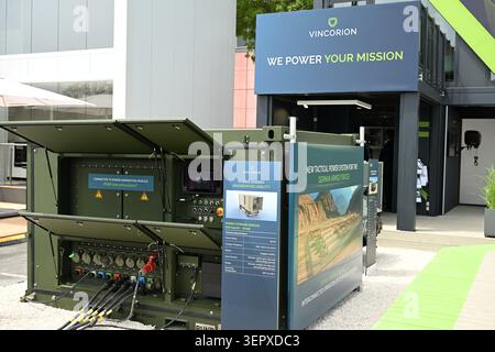 FILED - 15 June 2026, France, Paris: Visitors to the Eurosatory defense ...