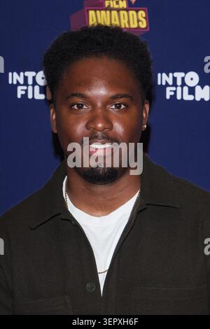Amani Simpson seen attending the Into Film Awards 2026 at Odeon Luxe ...