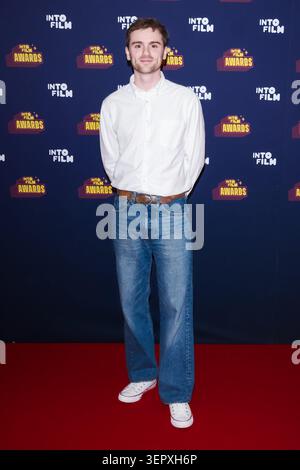 Mitchell Robertson seen attending the Into Film Awards 2026 at Odeon ...
