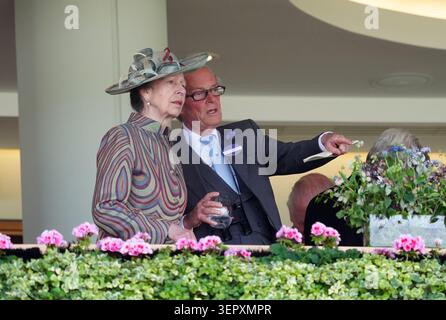 The Princess Royal and the Duke of Wellington during day one of Royal ...