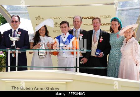 Winner trainer Ed Walker after Ten Bob Tony won the Queen Anne Stakes ...