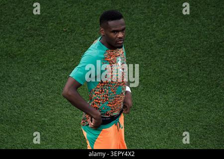 Ange-Yoan Bonny of Cote d'Ivoire looks on during the FIFA World Cup ...