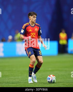 Atlanta, Aarhus, USA. 15th June, 2026. LAMINE YAMAL from Spain controls ...