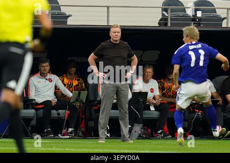 Netherlands Head Coach Ronald Koeman reacts and gestures during the ...