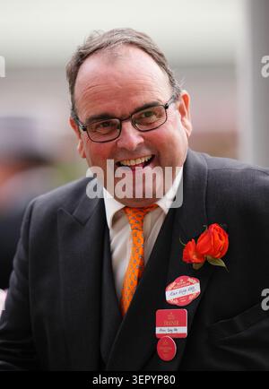 Winning trainer Alan King after Daiquiri Bay won the Copper Horse ...