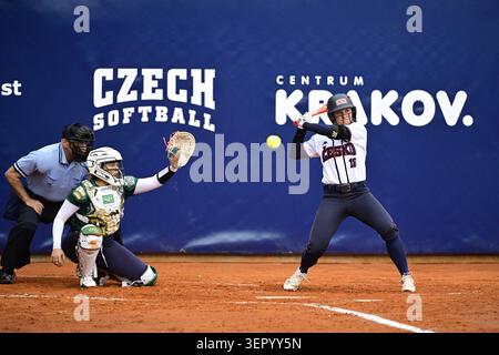 WBSC Women's Softball World Cup 2026 Group A, match Czechia vs ...