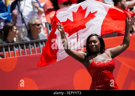 A fan of Canada show her support prior to the FIFA World Cup 2026 Group ...