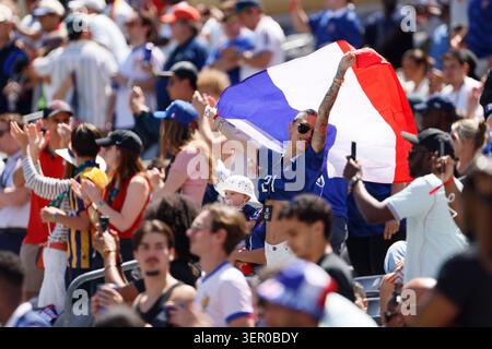 France fans during the match between France and Senegal in the first ...