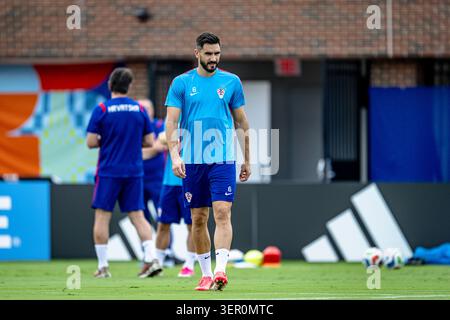 DALLAS - Josip Sutalo of Croatia during the 2026 World Cup, Croatia ...