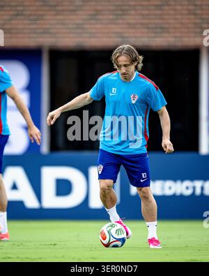 DALLAS - Luka Modric of Croatia during the 2026 World Cup, England MD-1 ...