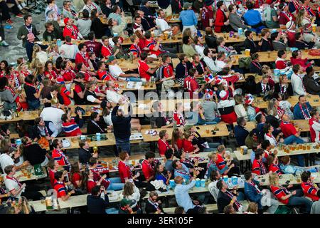 Oslo 20260616. Football party before the match between France and ...