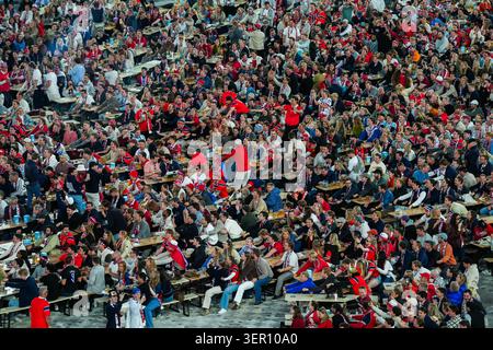 Oslo 20260616. Football party before the match between France and ...