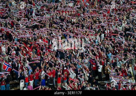 Oslo 20260616. Football party before the match between France and ...