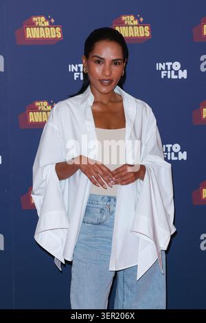 Saffron Hocking seen attending the Into Film Awards 2026 at Odeon Luxe ...