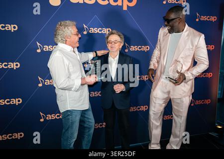 (L-R) Roger Daltrey, Paul Williams and Idris Elba attend the ASCAP ...