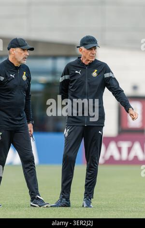 Carlos Queiroz Head Coach of Ghana national football team during the ...