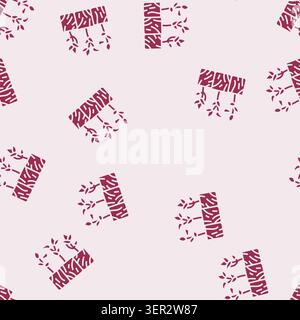 house gardening vector glyph seamless pattern house gardening sign ...