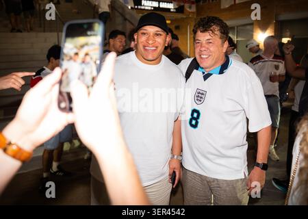England fan Andy Milne ahead of the FIFA World Cup Group L match at ...