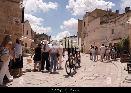 Matera, Italia. 17th June, 2026. The rider start during Stage 4 of the ...