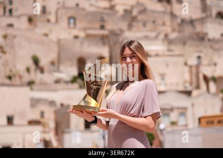 The trophy during Stage 8 of the Giro Next Gen 2026 Individual Time ...
