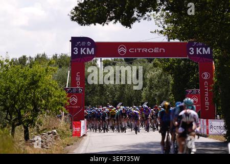 THE RACE during Stage 8 of the Giro Next Gen 2026 Individual Time Trial ...