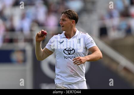 London, England, 17 June 2026 Sonny Baker of England bowling during the ...