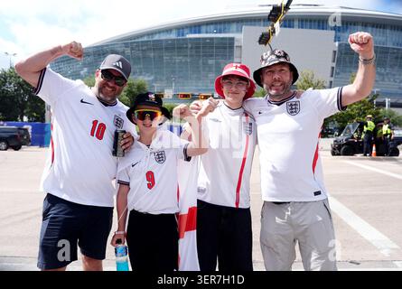England fans ahead of the FIFA World Cup Group L match at the Dallas ...