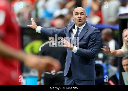 Trainer Roberto Martinez Montoliu (Portugal) looks on during the FIFA ...