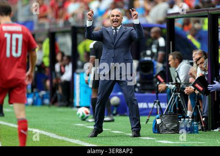 Trainer Roberto Martinez Montoliu (Portugal) looks on during the FIFA ...