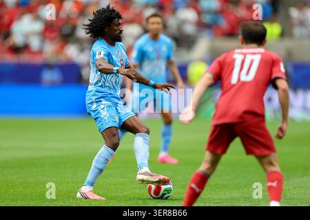 Samuel Moutoussamy (Congo DR) controls the ball during the FIFA World ...