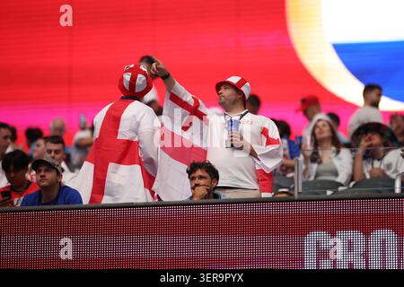 England fans during the FIFA World Cup Group L match between England ...