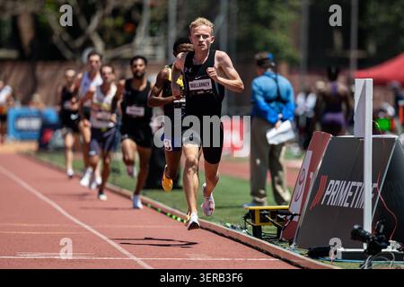 David Mullarkey (GBR) finishes fourth in 7:38.58 during the USATF Los ...