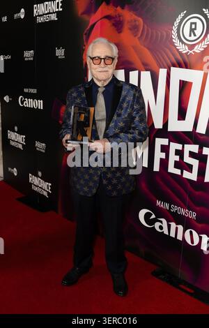 Succession Star Brian Cox poses with his Raindance Icon Award at the ...