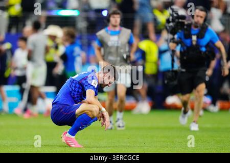 Petar Sucic (Croatia) looks on during England and Croatia, Group L FIFA ...