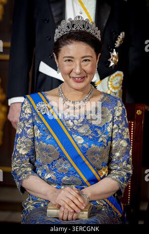 AMSTERDAM - Empress Masako during the state banquet at the Royal Palace ...