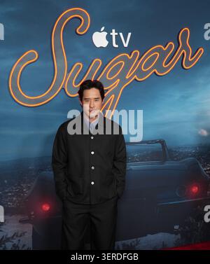 Los Angeles, USA. 17th June, 2026. (L-R) SUGAR Cast - Bodhi Rader, Tony ...