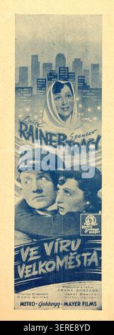 LUISE RAINER and SPENCER TRACY in BIG CITY 1937 director FRANK BORZAGE ...