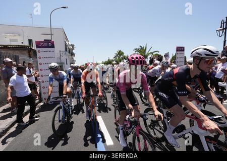 Bacoli, Italia. 18th June, 2026. Start the race during Stage 5 of the ...