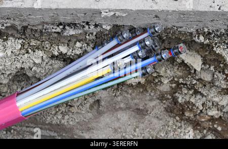 Stuttgart, Germany. 17th June, 2026. At a Deutsche Telekom construction ...