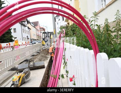 Stuttgart, Germany. 17th June, 2026. At a Deutsche Telekom construction ...