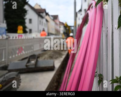 Stuttgart, Germany. 17th June, 2026. At a Deutsche Telekom construction ...