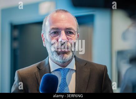 18 June 2026, Belgium, Brüssel: Manfred Weber (CSU), Chair of the EPP ...