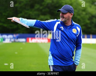 Scotland manager Steve Clarke during a press conference at the Boston ...