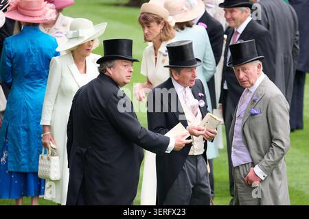 Ascot, UK. 18 June, 2026. King Charles III and Felicity Blunt in the ...