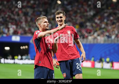 Czechia celebrates a goal during the World Cup Group A soccer match ...