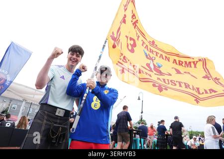 Scotland fans in Boston ahead of the FIFA World Cup Group C match ...