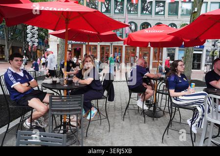 Scotland fans in Boston ahead of the FIFA World Cup Group C match ...