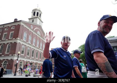 Scotland fans in Boston ahead of the FIFA World Cup Group C match ...