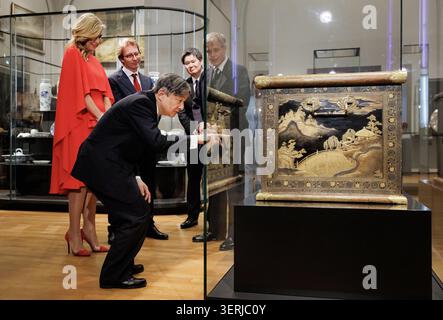 AMSTERDAM - Queen Máxima and Japanese Emperor Naruhito visit the ...
