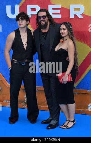 Jason Momoa with his children Nakoa-Wolf Momoa and Lola Iolani Momoa at ...